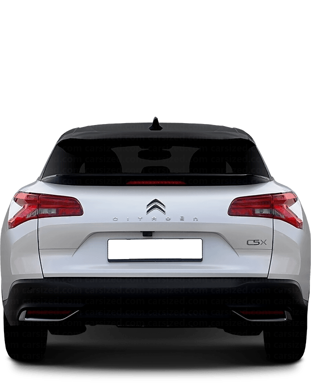 Citroën C5 X 2021-presente Dimensiones Vista trasera