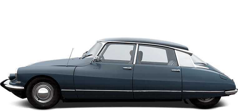 Citroën DS 1962-1966 Dimensions Side View