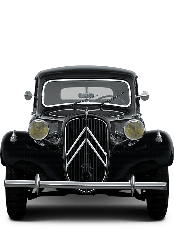 Dimensions: Audi A3 2008-2012 vs. Citroën Traction Avant 1952-1957