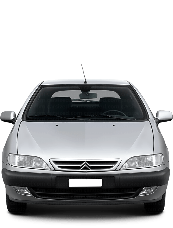 Dimensions: Citroën Xsara 1997-2000 vs. Dacia Dokker 2012-2017