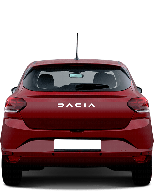 Dimensions: Audi A3 2012-2016 vs. Dacia Sandero 2020-present