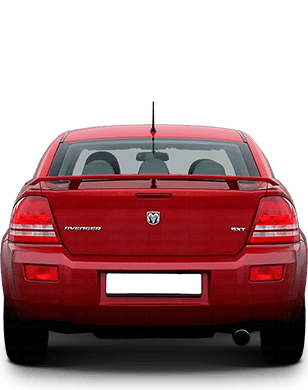 Dodge Avenger 2007-2014 Dimensions Rear View