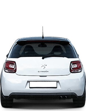 DS 3 2009-2016 Dimensions Rear View