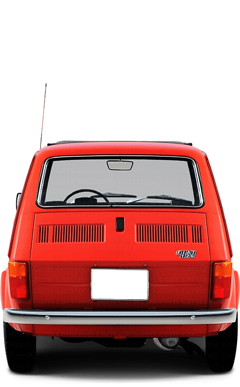 Dimensions: FIAT 126 1972-1976 vs. Trabant P 601 1969-1990