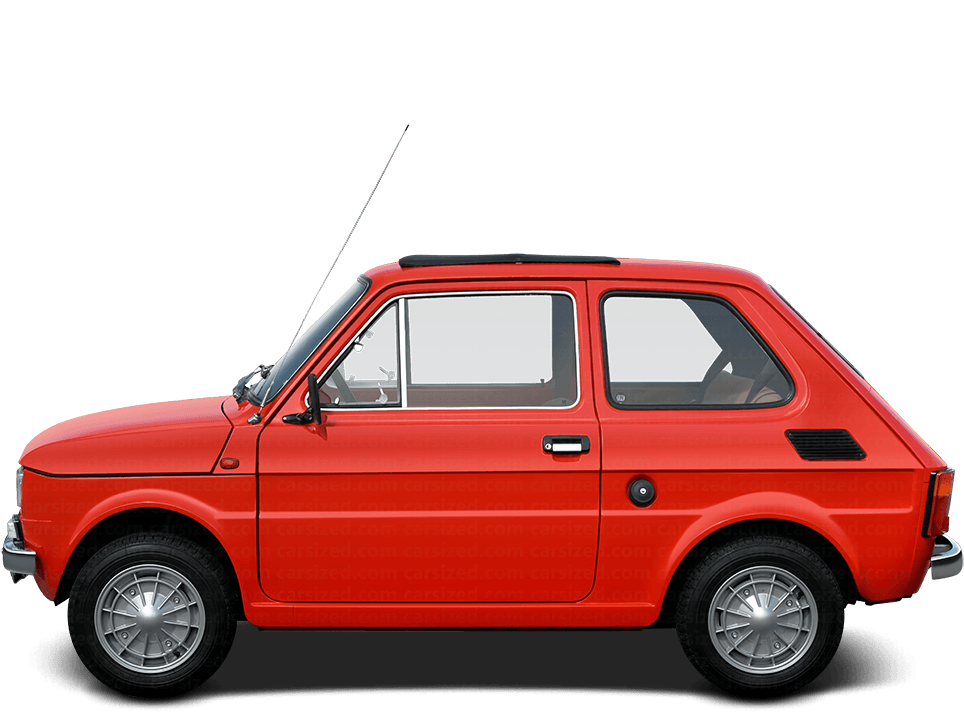 Abmessungen: FIAT 126 1972-1976 vs. Trabant P 601 1969-1990