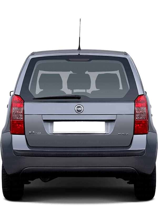 FIAT Idea 2003-2005 Dimensions Rear View