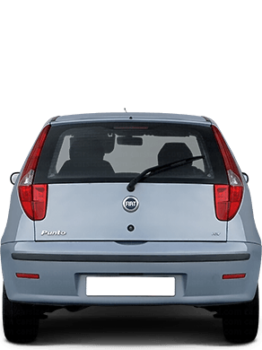 FIAT Punto 2003-2007 Dimensions Rear View