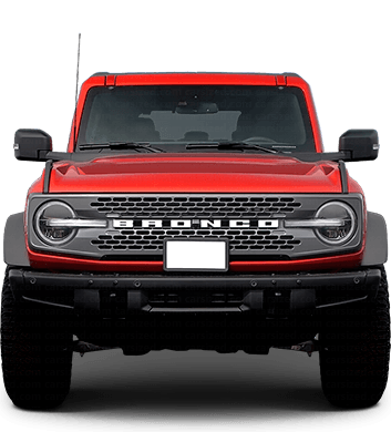 Ford Bronco 2021-present Dimensions Front View