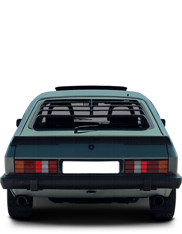 Ford Capri 1978-1985 Dimensions Rear View