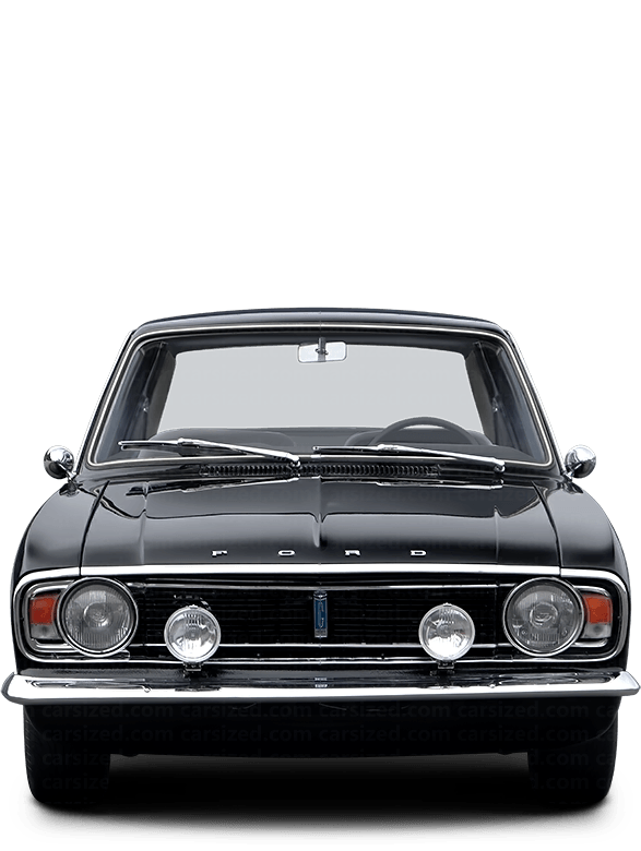 Dimensions: Renault 4 2025-present vs. Ford Cortina 1966-1970