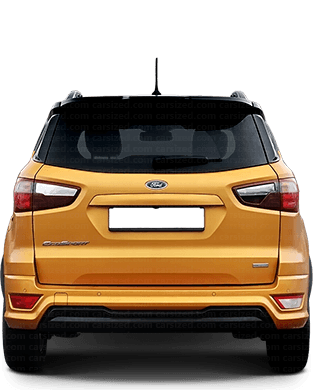 Ford EcoSport 2017-2022 Dimensions Rear View
