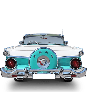 Ford Fairlane 500 Skyliner 1957-1959 Dimensions Rear View