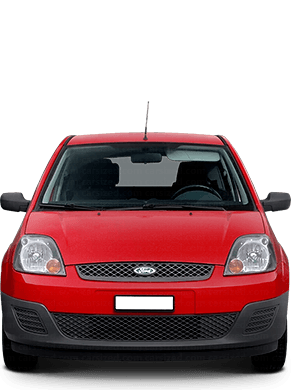 Ford Fiesta 2005-2008 Dimensions Front View
