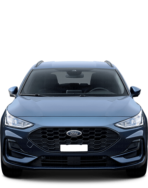 Ford Focus 2022-present Dimensions Front View