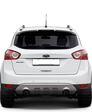 Ford Kuga 2008-2012 Dimensions Rear View