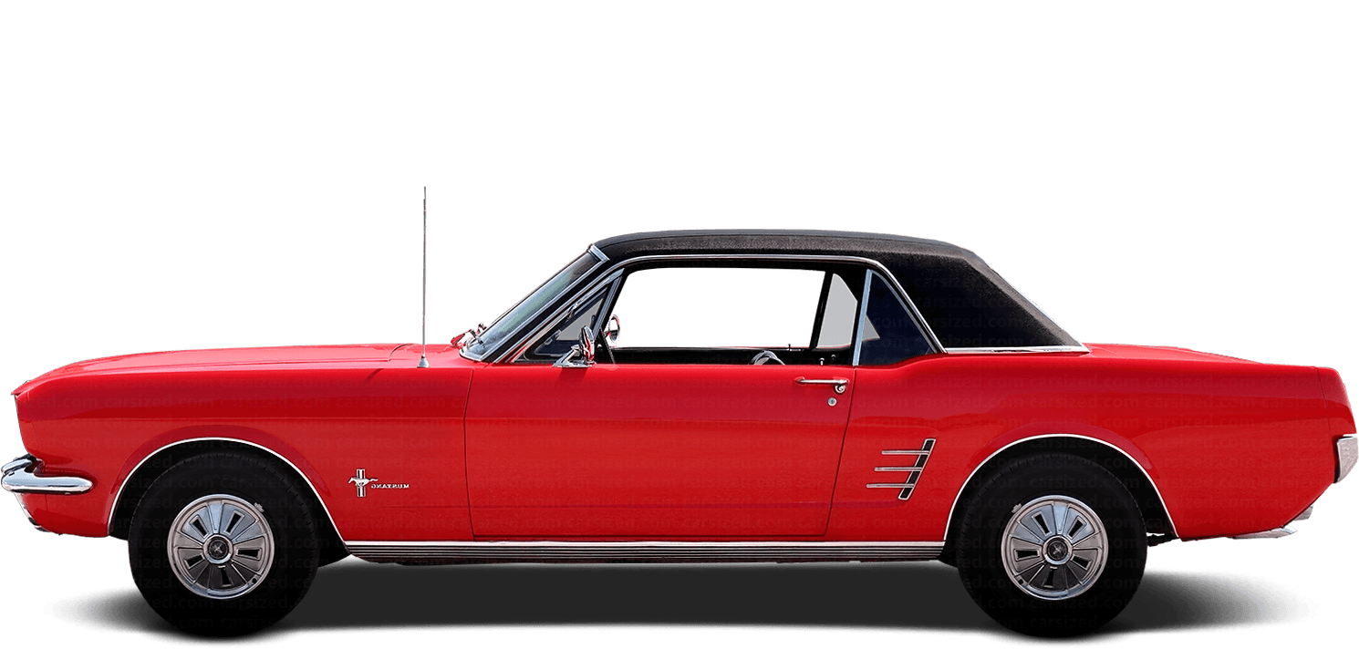 Dimensions: Ford Mustang 2014-2018 vs. Ford Mustang 1964-1966