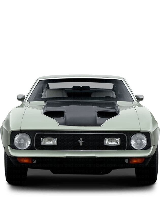 寸法: Mazda 6 2012-2018 vs. Ford Mustang 1971-1973