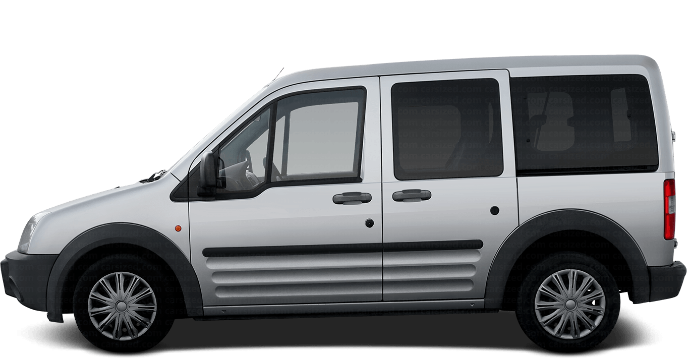 Dimensions: Ford Tourneo Connect 2002-2006 vs. Seat Ibiza 2017-present