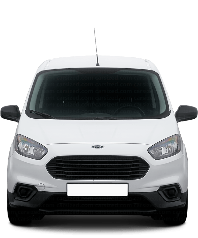 Dimensions: Ford Transit Courier 2018-2023 vs. Mercedes-Benz 120 1953-1959
