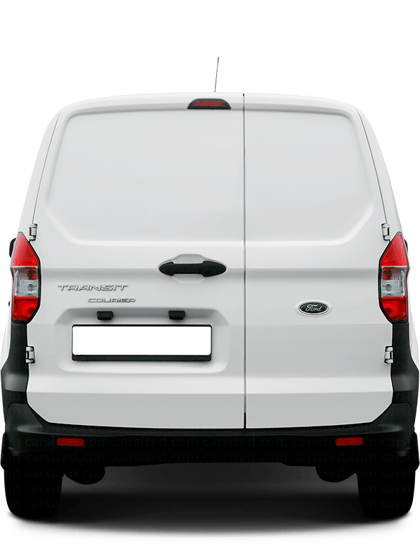 Dimensions: Ford Transit Courier 2018-2023 vs. KGM Musso EV 2025-present