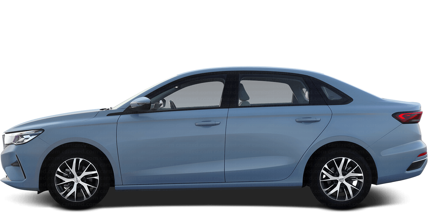 Dimensions: Geely Emgrand 2021-present vs. Lexus IS 2020-present