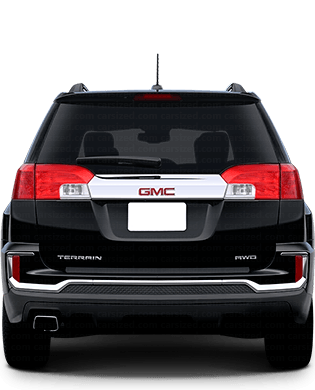 GMC Terrain 2016-2017 Dimensions Rear View