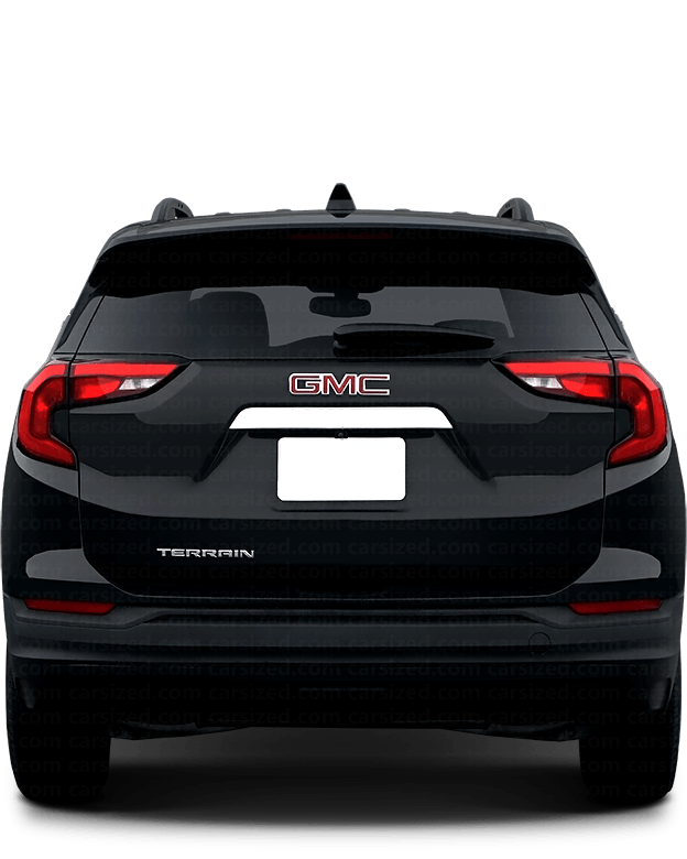 GMC Terrain 2017-present Dimensions Rear View