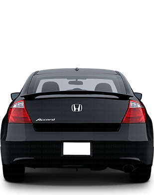 Honda Accord 2007-2012 Dimensions Rear View