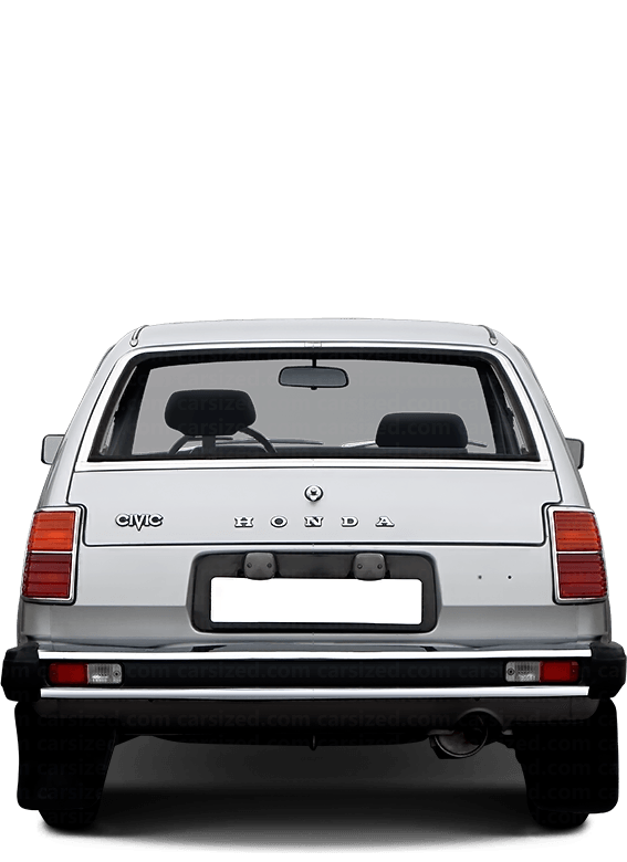 Dimensions: Honda Civic 1972-1979 vs. Mercedes-Benz AMG GT 2021-present