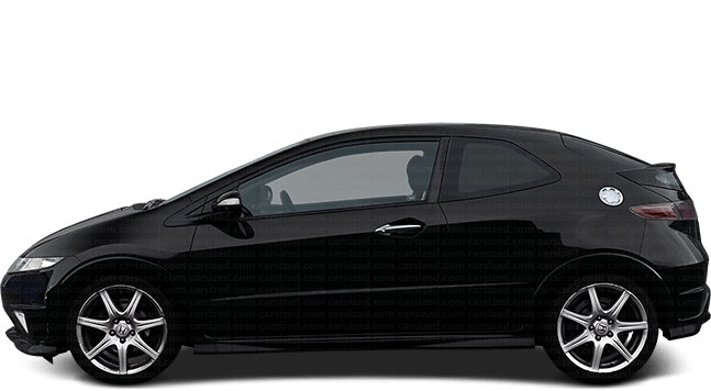 Honda Civic 2010-2011 Dimensions Side View