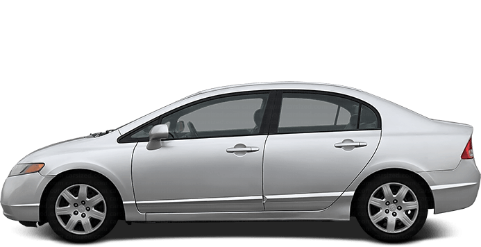 Dimensions: Ford Puma 2024-present vs. Honda Civic 2005-2010