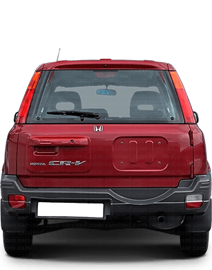 Honda CR-V 4WD 1995-1998 Dimensions Rear View