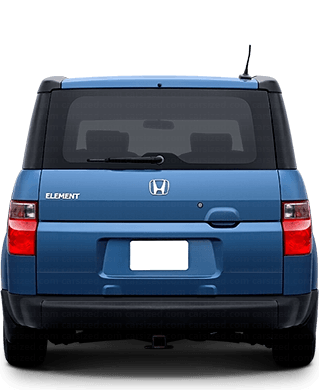 Honda Element 2002-2006 Dimensions Rear View