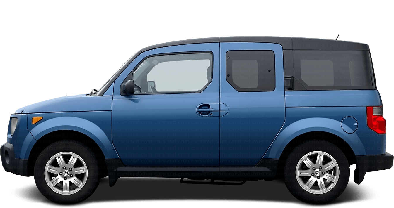 Honda Element 2002-2006 Abmessungen Seitenansicht