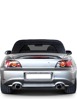 Honda S2000 1999-2003 Dimensions Rear View