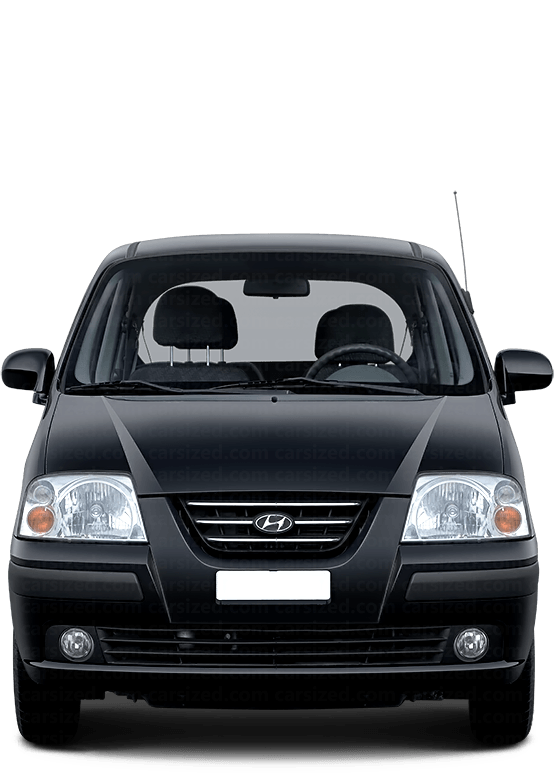 Dimensions: Ford Ka 2008-2016 vs. Hyundai Atos 2004-2005