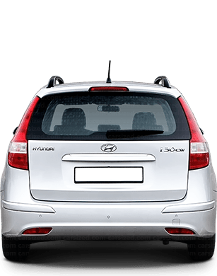 Hyundai i30 2007-2012 Dimensions Rear View