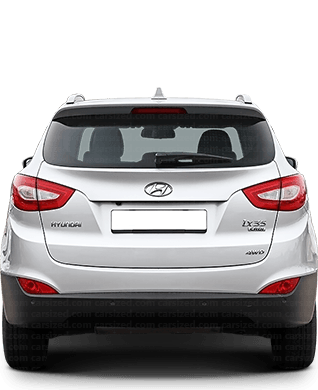 Hyundai ix35 2009-2015 Dimensions Rear View