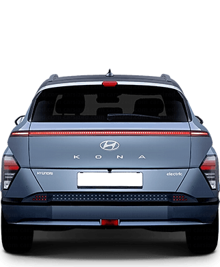 Hyundai Kona 2023-present Dimensions Rear View
