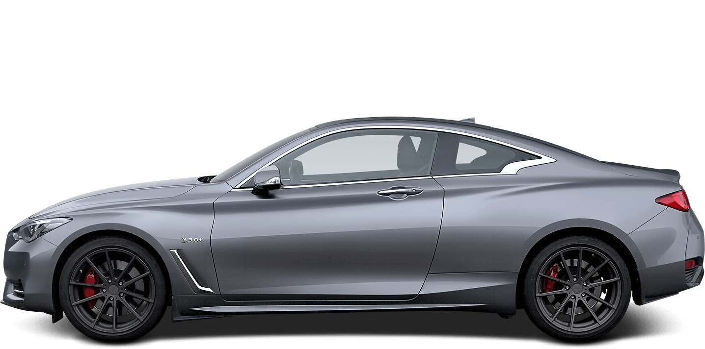 Dimensions: Mitsubishi Colt 2002-2007 vs. INFINITI Q60 2016-2022