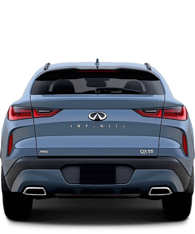 Dimensions: Nissan Kicks 2020-2023 vs. INFINITI QX55 2021-present