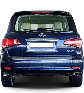 INFINITI QX80 2010-2018 Dimensions Rear View