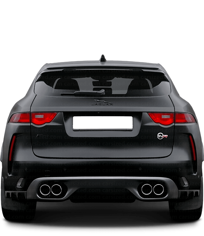 Dimensions: Jaguar F-Pace 2018-2020 vs. Toyota Hilux 2016-2020