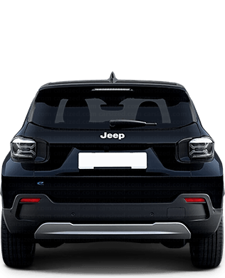 Jeep Avenger 2023-present Dimensions Rear View