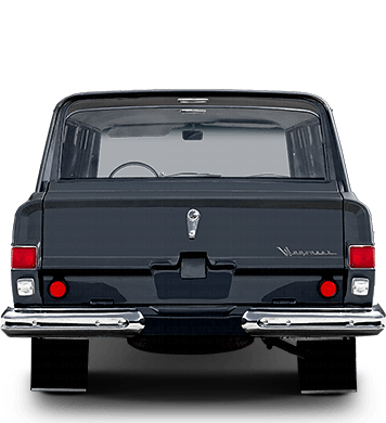 Jeep Wagoneer 1962-1966 Dimensions Rear View