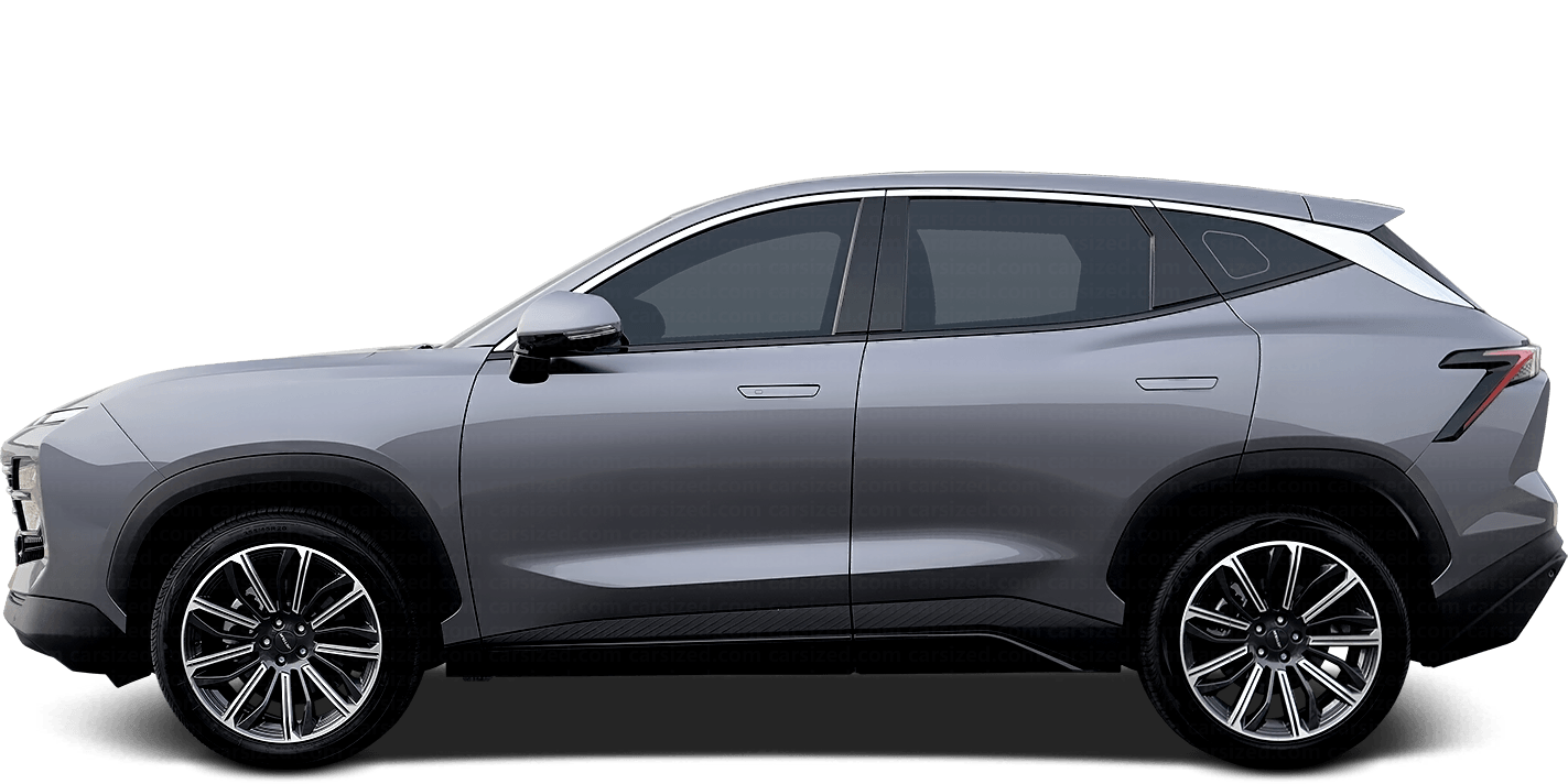 Abmessungen: Jetour Dashing 2022-heute vs. Mazda CX-80 2024-heute