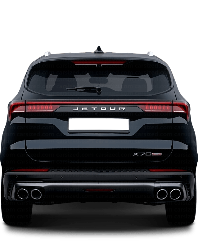 Jetour X70 Plus 2020-presente Dimensiones Vista trasera