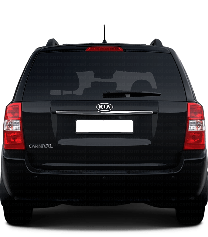 Kia Carnival 2005-2014 Dimensions Rear View