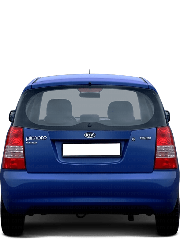 Dimensions: Renault Captur 2024-present vs. Kia Picanto 2003-2008