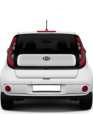 Kia Soul 2014-2019 Dimensions Rear View